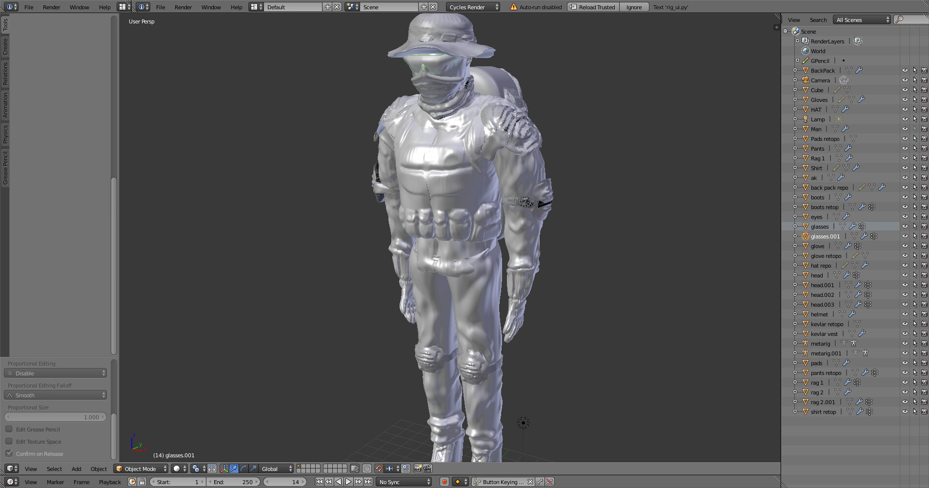 ArtStation - First 3D Model Created In Blender