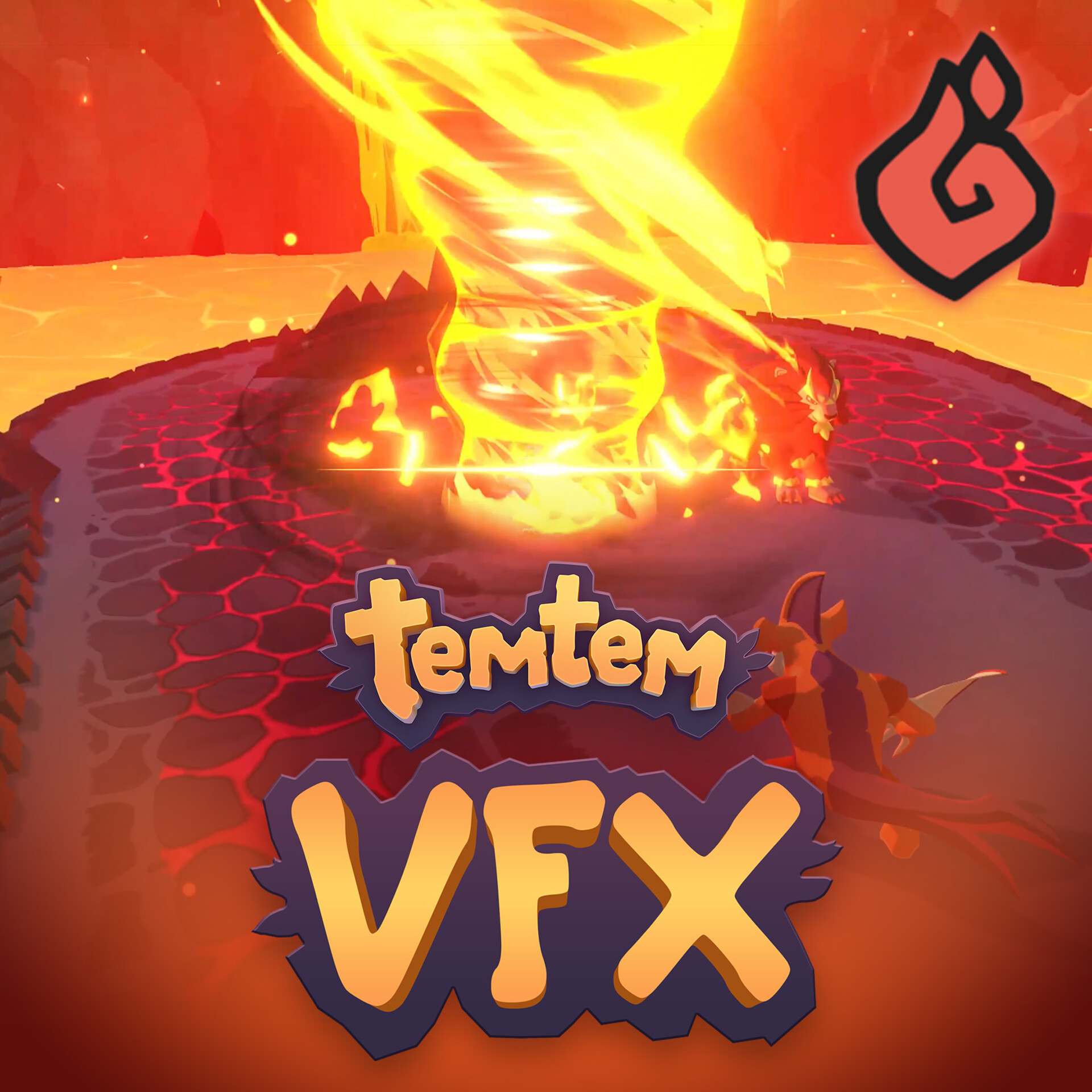 ArtStation - Temtem VFX Reel - Fire Techniques