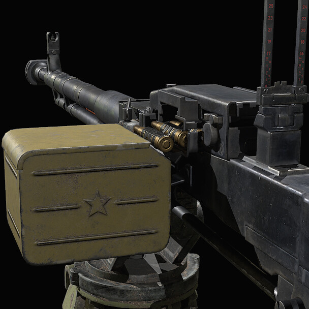 ArtStation - DShK Heavy Machinegun