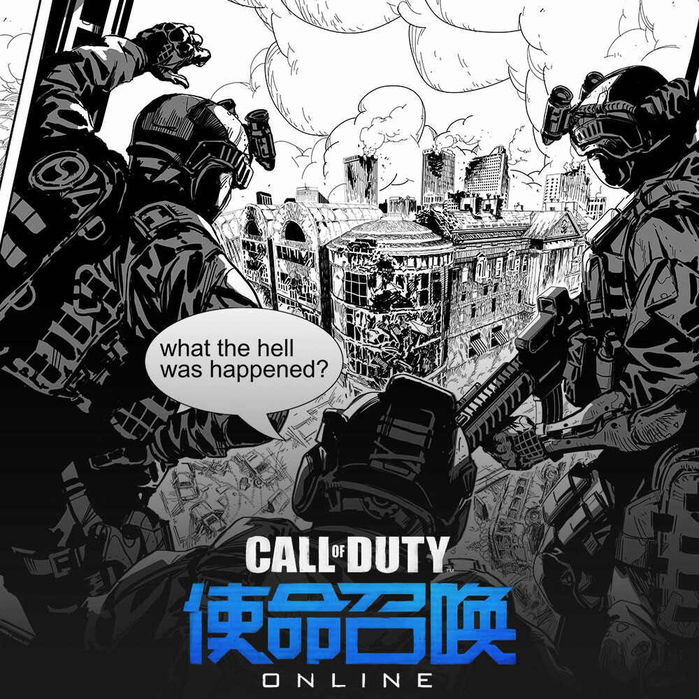 ArtStation - Call of duty online-zombie mode Screen（comics）