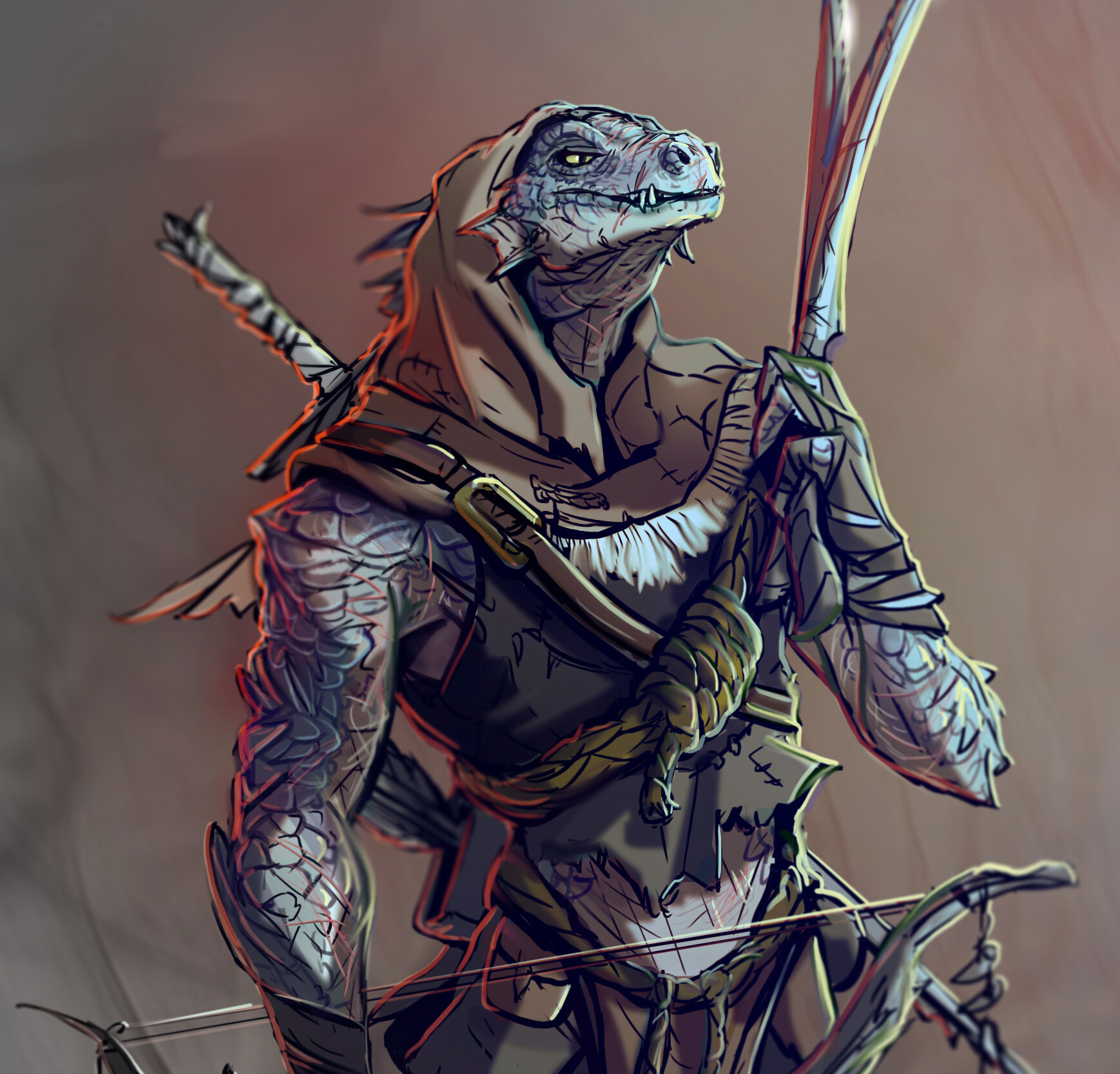 ArtStation - D&D character design: Eddie Lizzard
