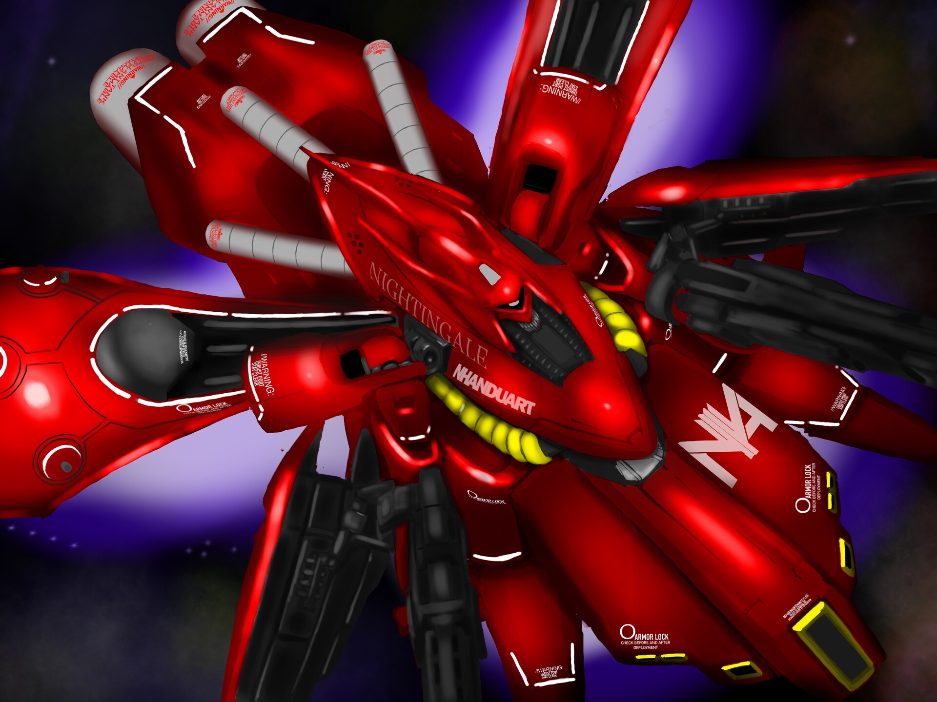 ArtStation - Fan Art: MSN-04II Nightingale