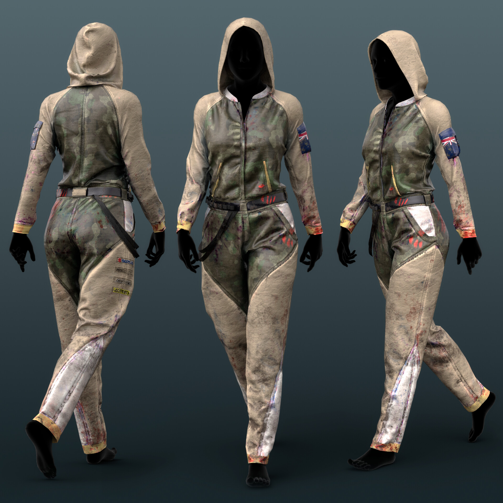 ArtStation - Game Asset - Maintenance Overalls. 6k Tris