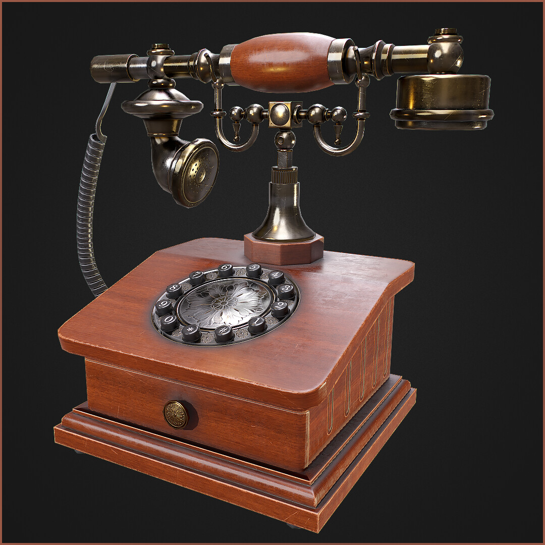 ArtStation - Vintage Phone.