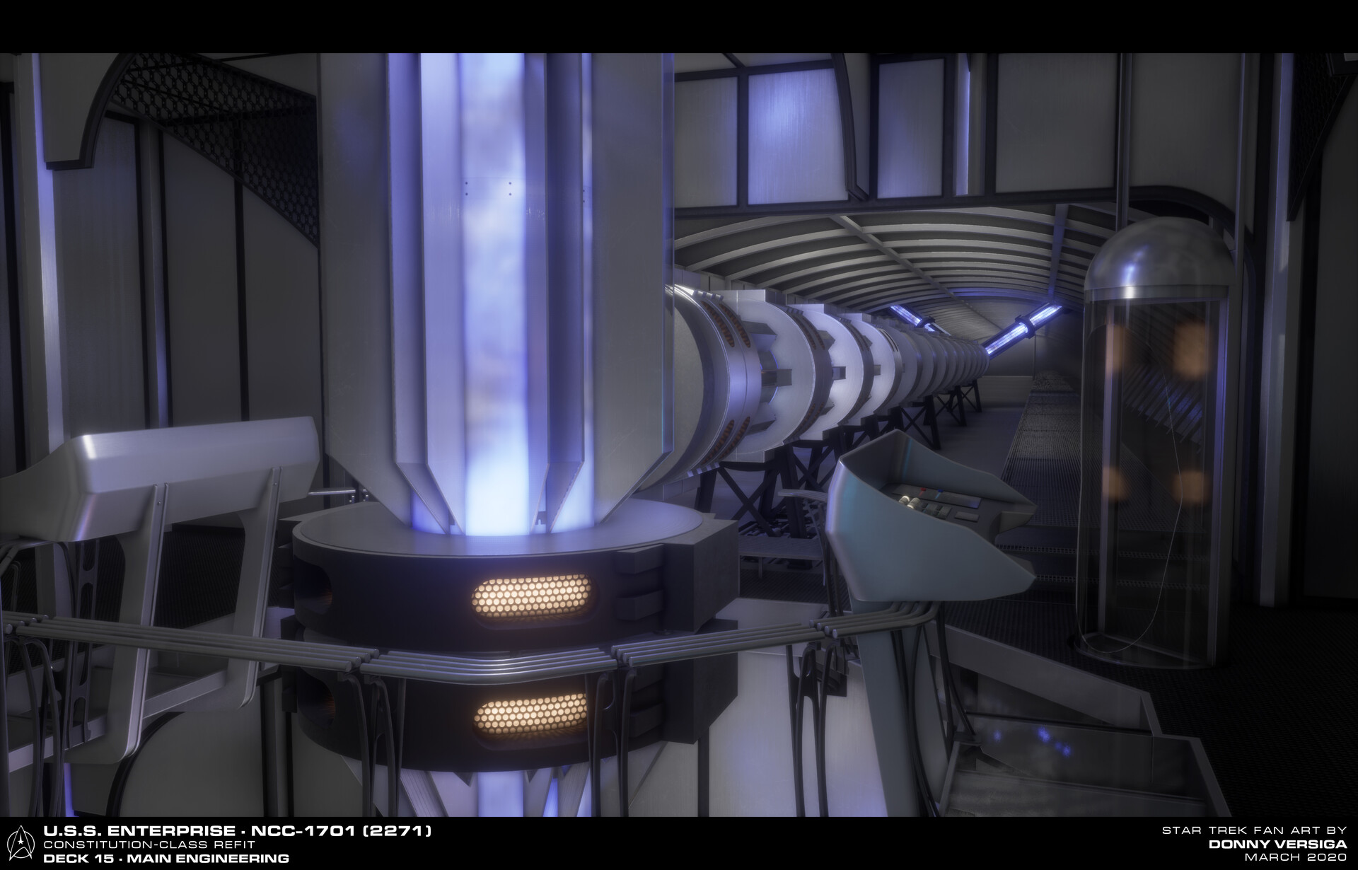 ArtStation - U.S.S. Enterprise Main Engineering - The Motion Picture