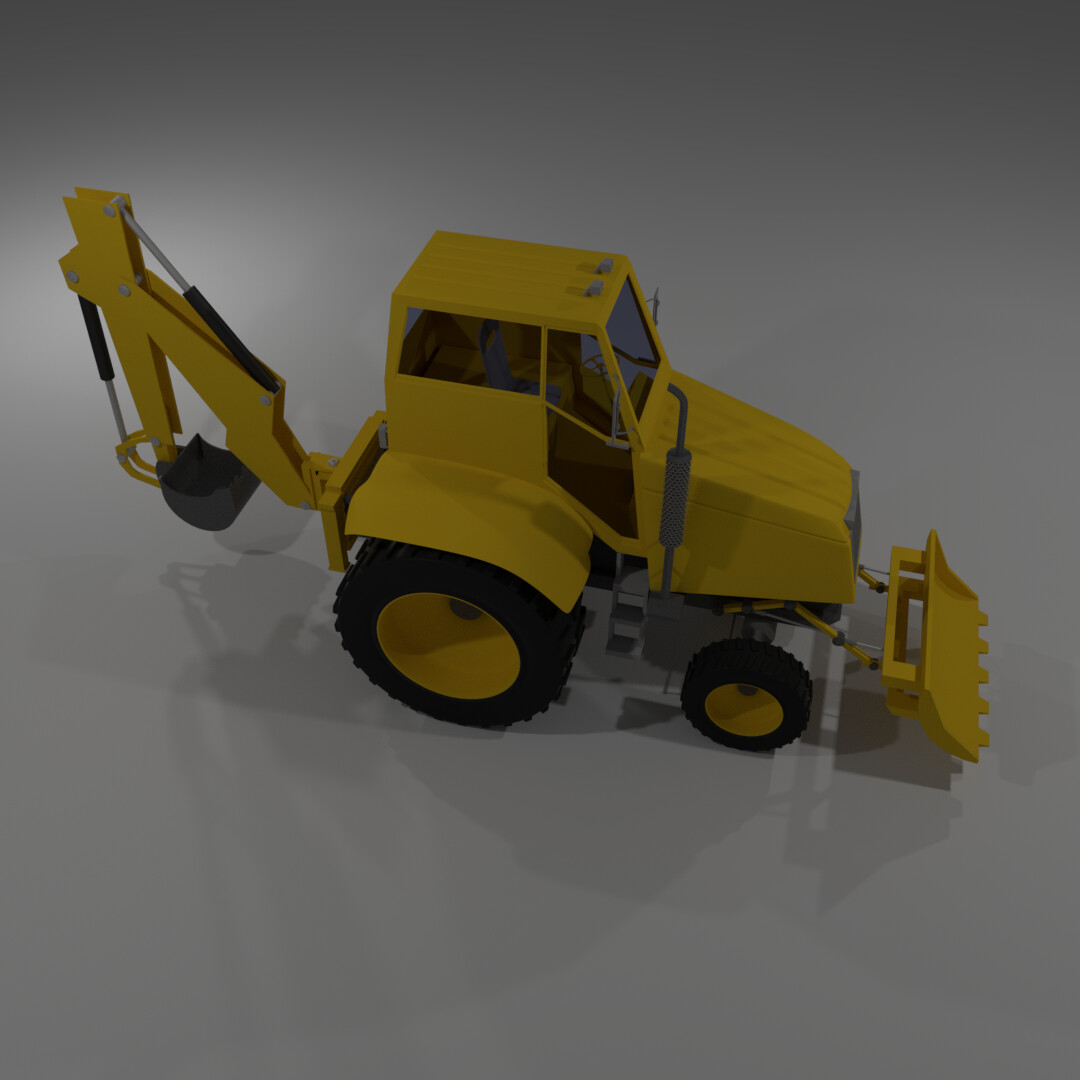ArtStation - Tractor Low Poly
