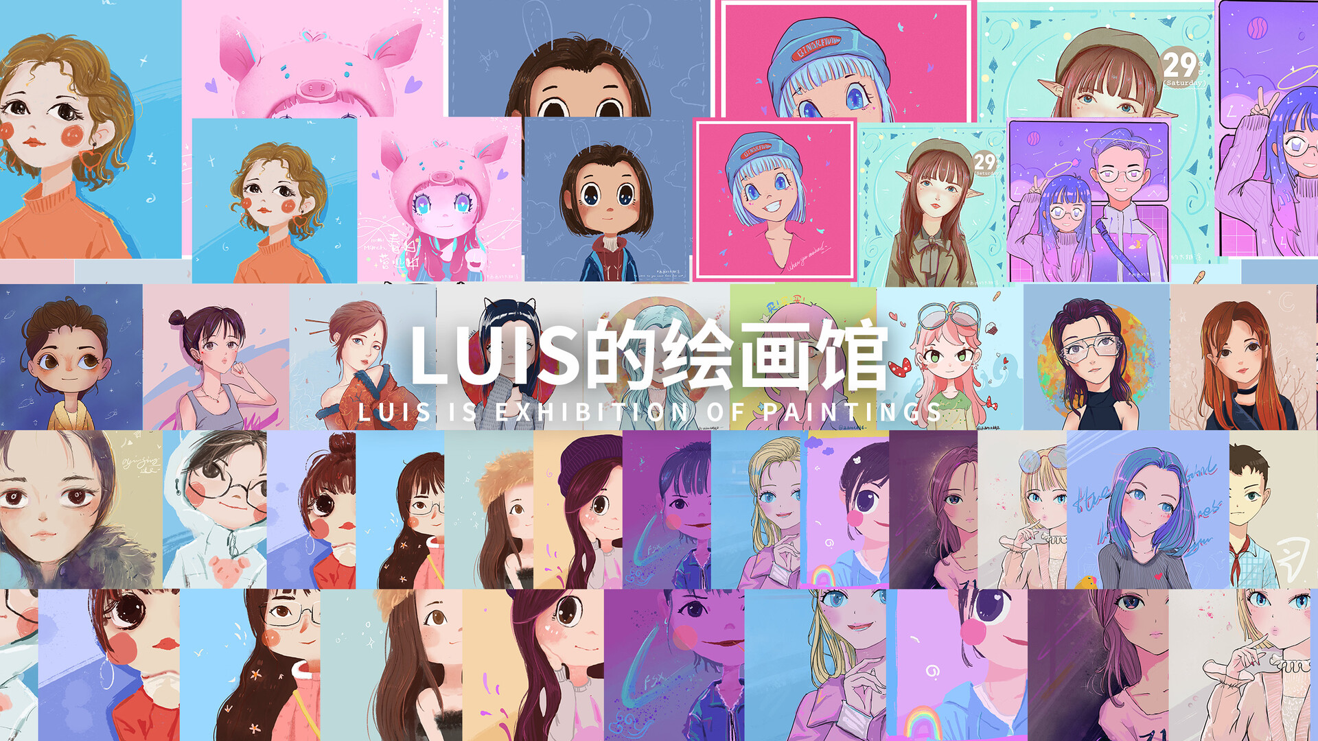 ArtStation - Cute cattoon avatar illustration