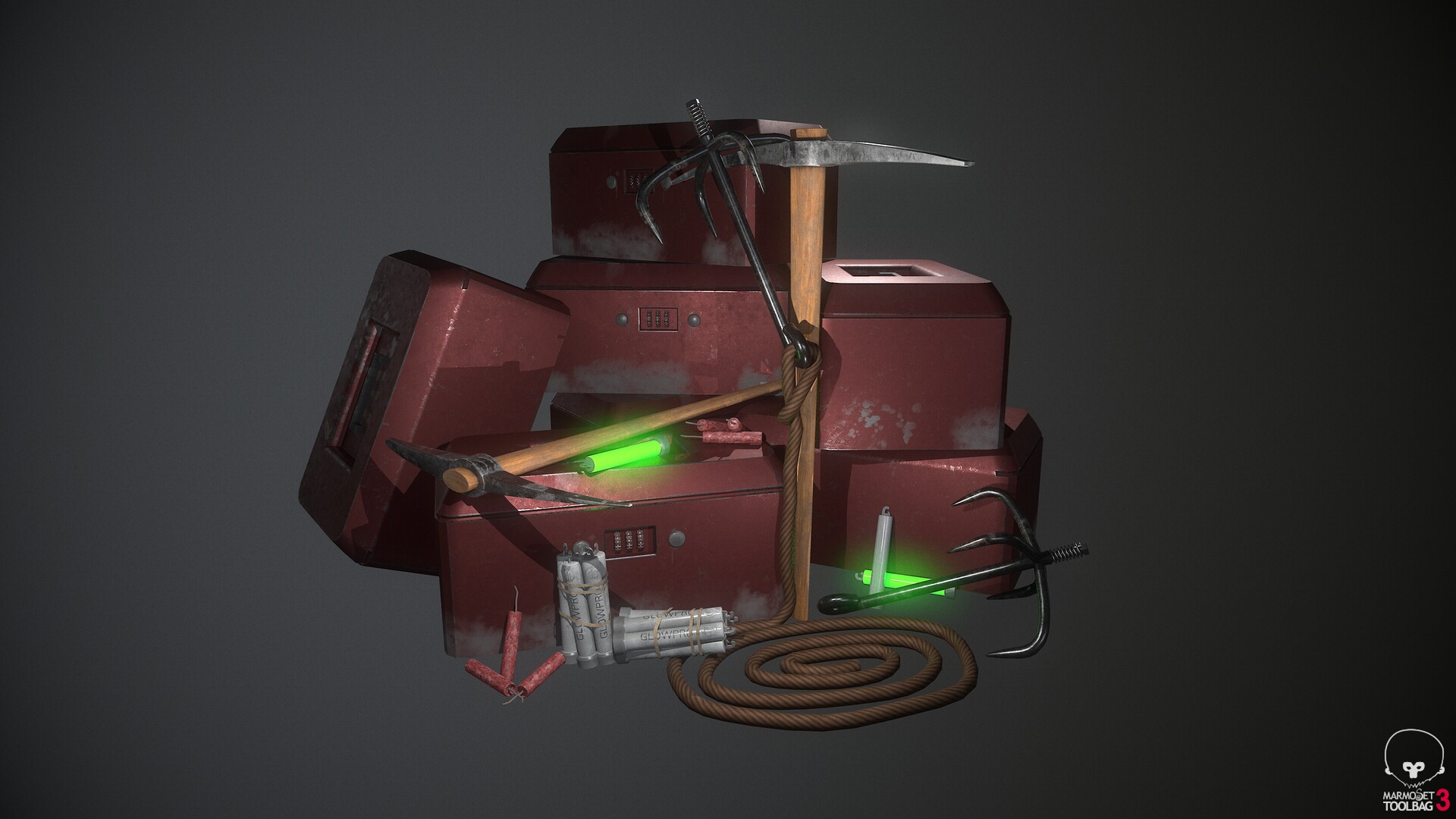 ArtStation - Mine Shaft - Asset Pack