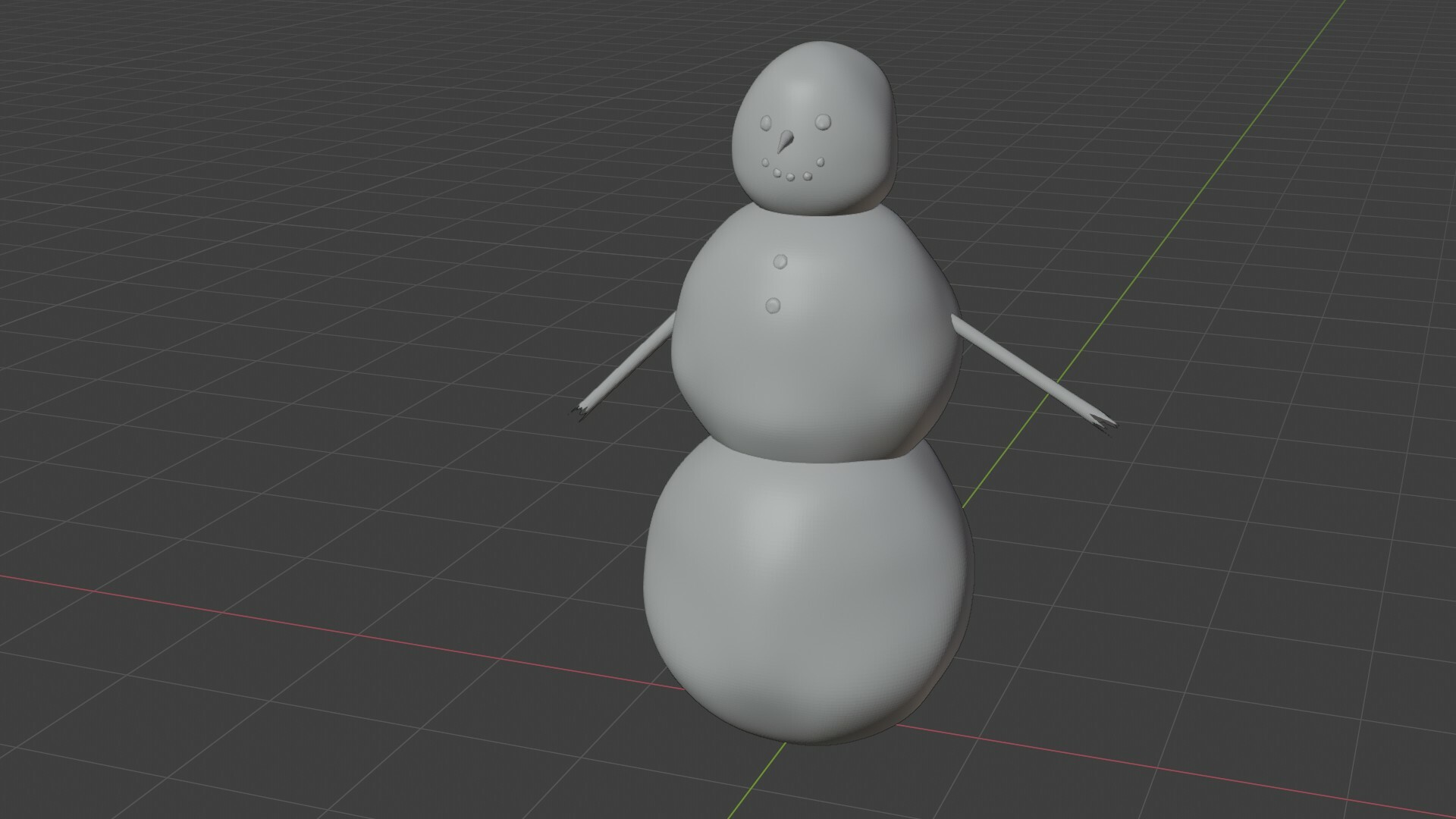 ArtStation - Blender Test - Snowman