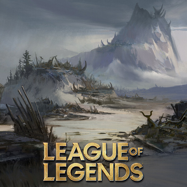 Wild Blue Studios - LoL - Freljord Map Art