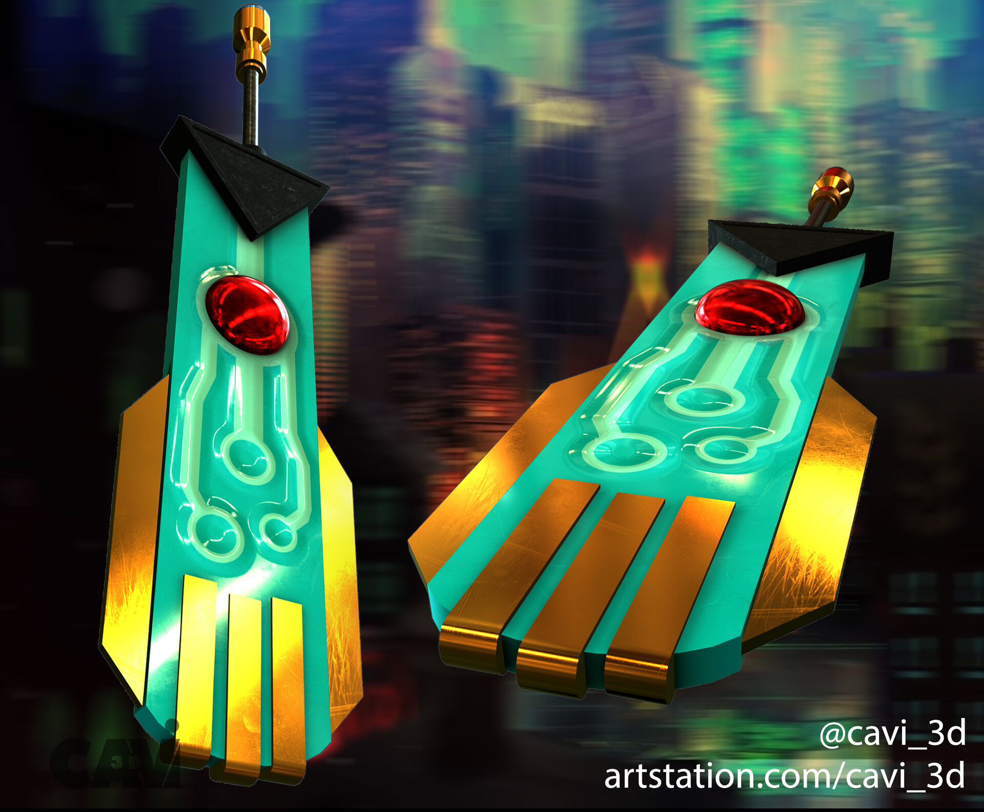 ArtStation - Transistor - Red's Sword, Chris Caviness