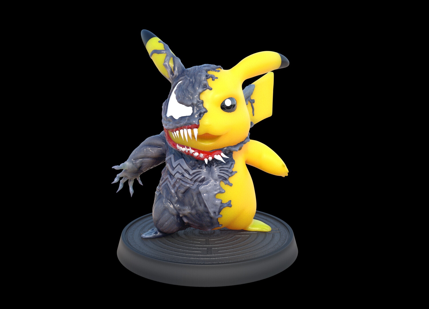 ArtStation - We Are Venom and Pikachu