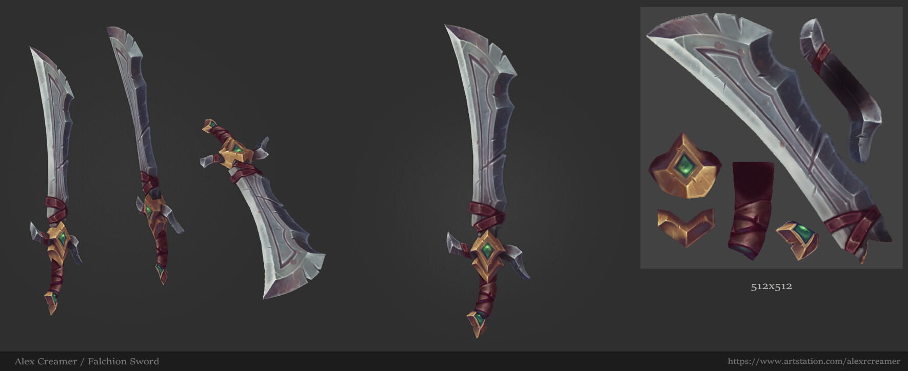 ArtStation - Handpainted Weapons