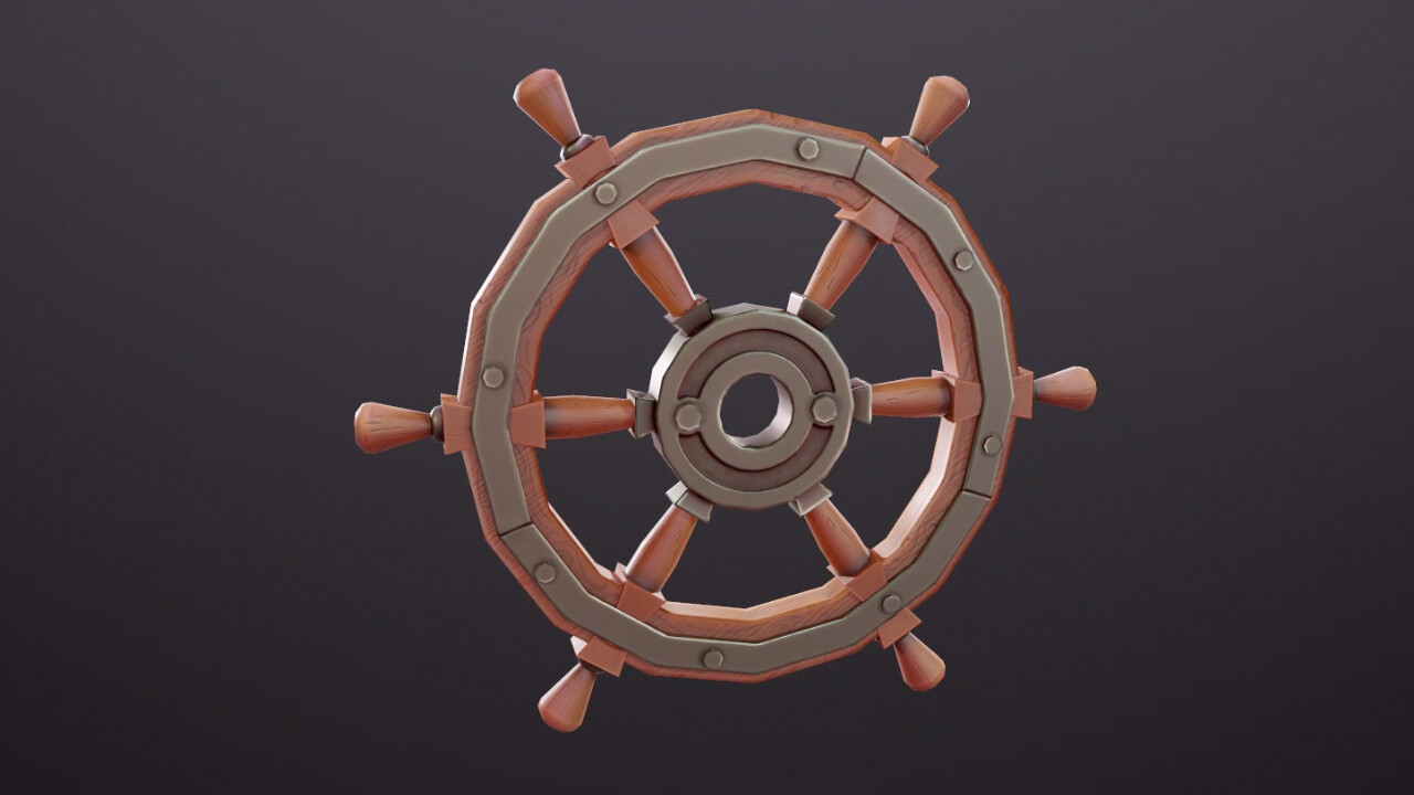 ArtStation - Low Poly Ship Helm