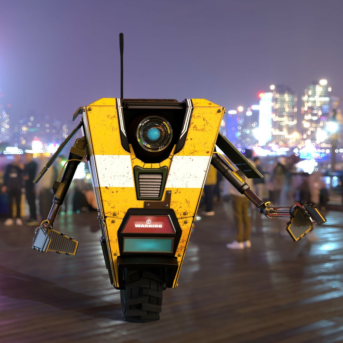 ArtStation - CL4P-TP (Claptrap Borderlands Fan Art)