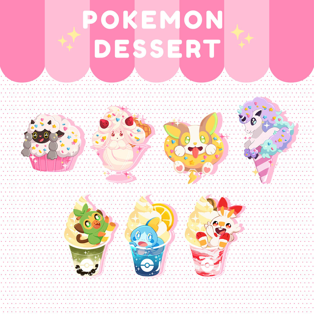 ArtStation - Pokemon Desserts!