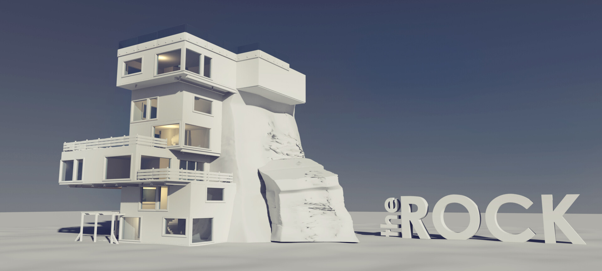 ArtStation - The ROCK house Project