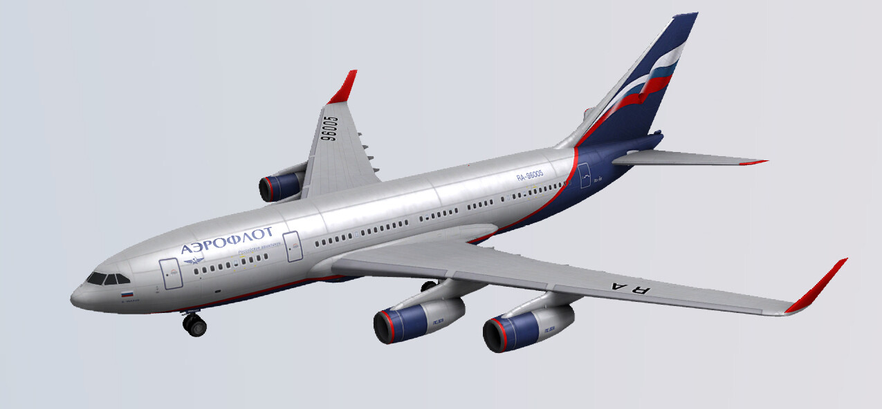 ArtStation - plane ilyushin il-96-300