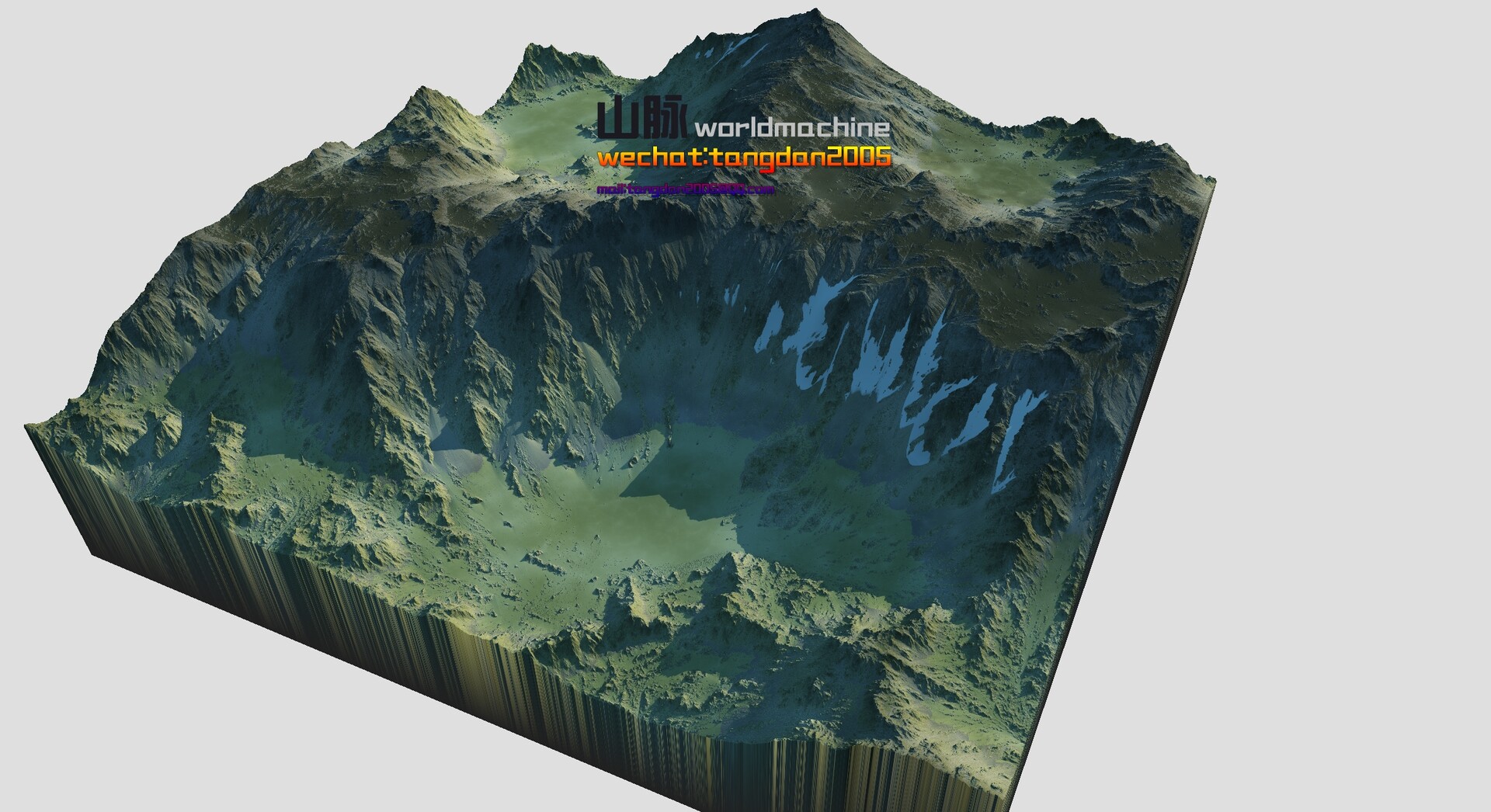 ArtStation - worldmachine render mountains
