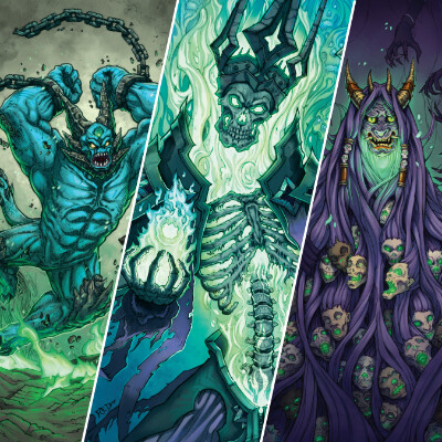 ArtStation - Legends of Draxia: Undead Boss Monsters