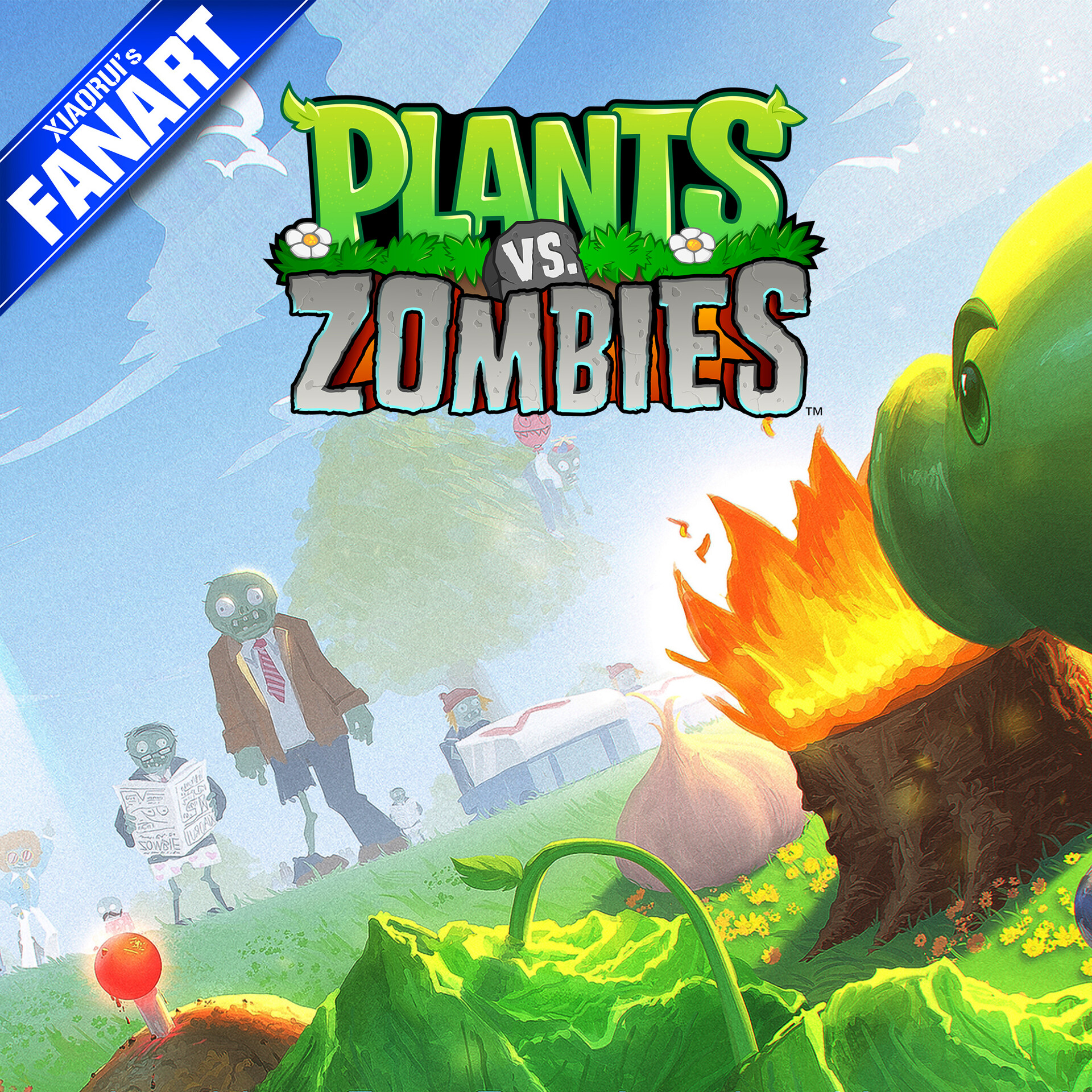 ArtStation - 'Plants vs Zombies' Fanart