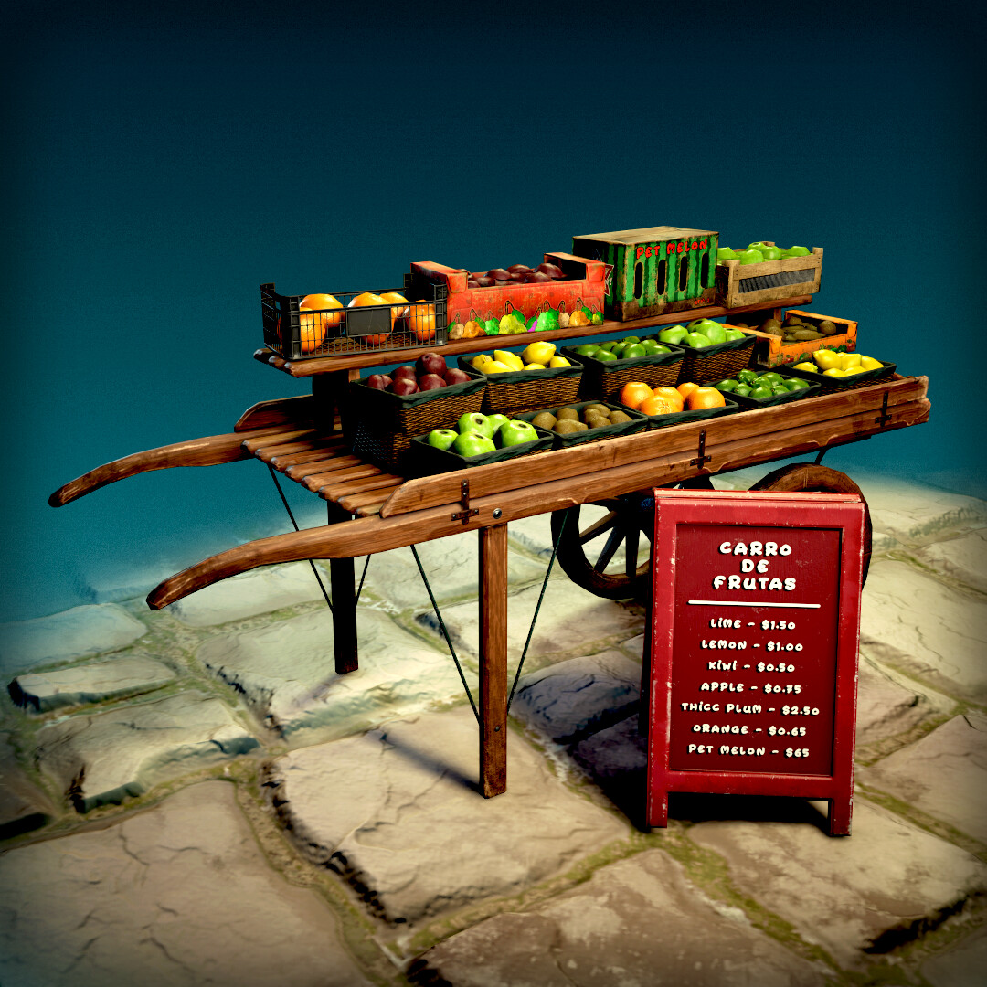 ArtStation - Fruit Cart
