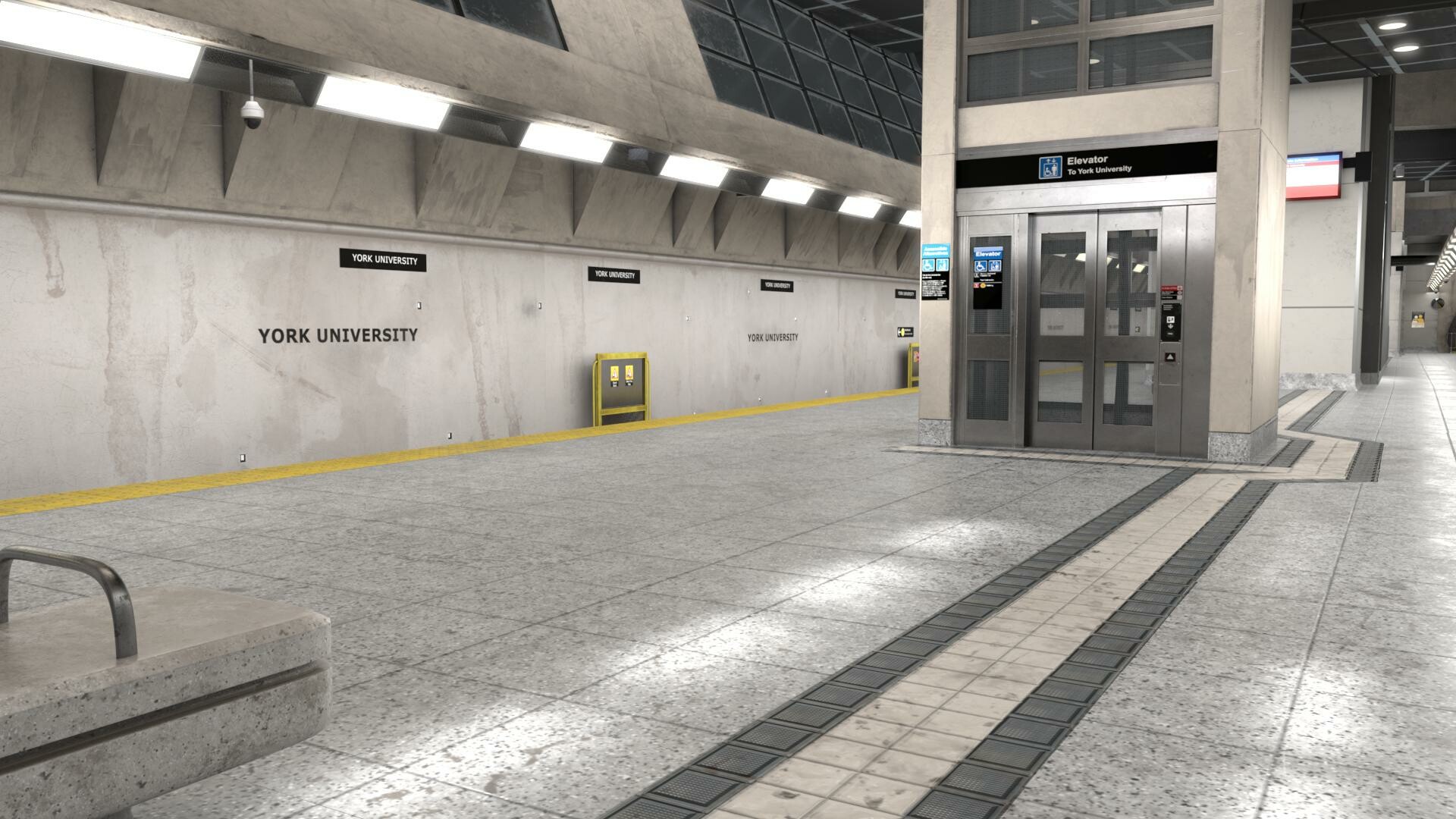 ArtStation - York University Subway Station_Realistic Shots