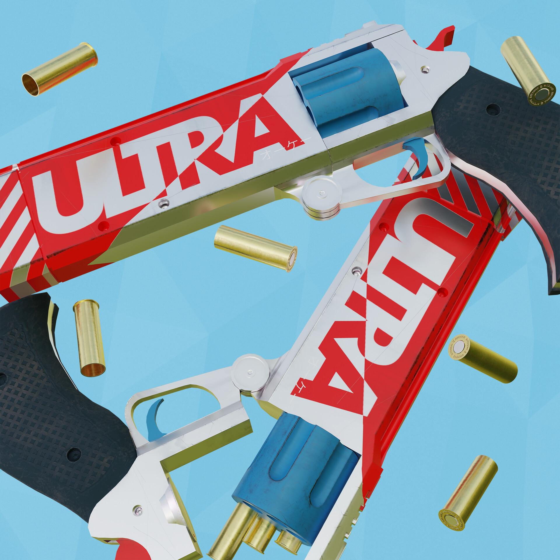 ArtStation - 𝙐 𝙇 𝙏 𝙍 𝘼 - Futuristic Revolver