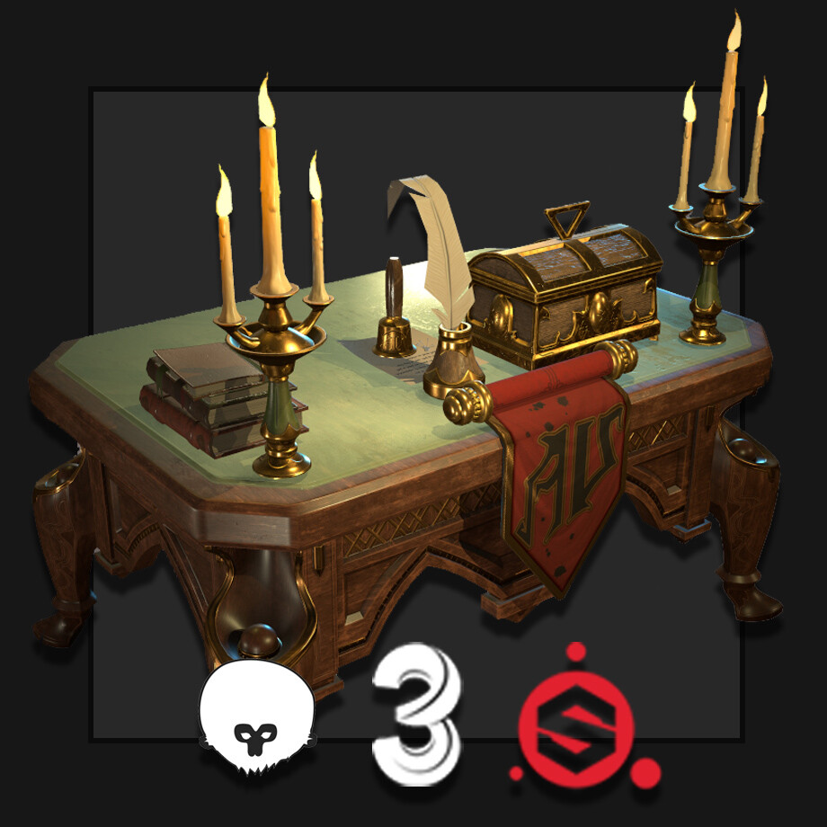 ArtStation - Writing Desk