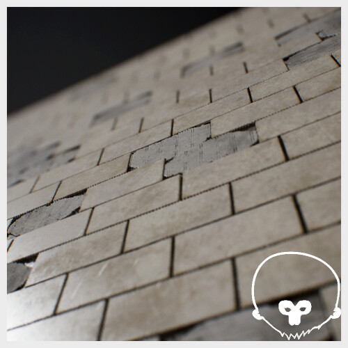 ArtStation - Damaged Tiles Texture - Render