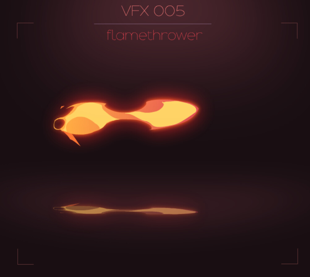 ArtStation - 2D VFX Animation: Flamethrower