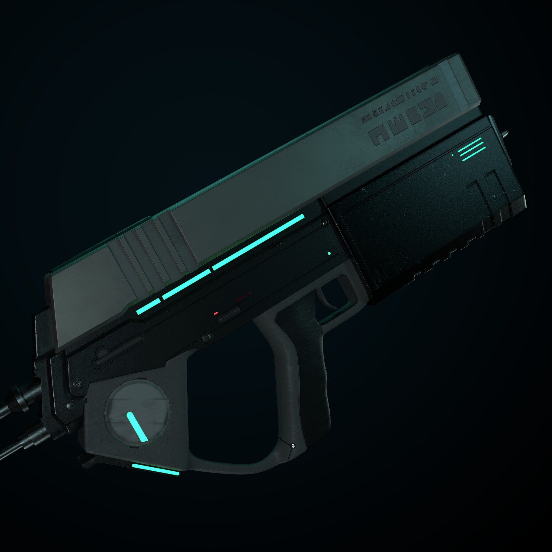 ArtStation - Cyberpunk Gun