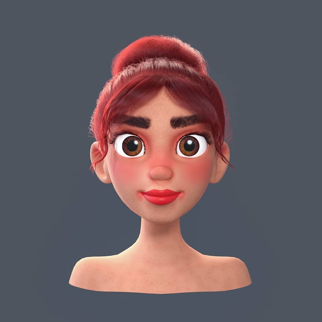 ArtStation - Cinema 4d Character Girl Design