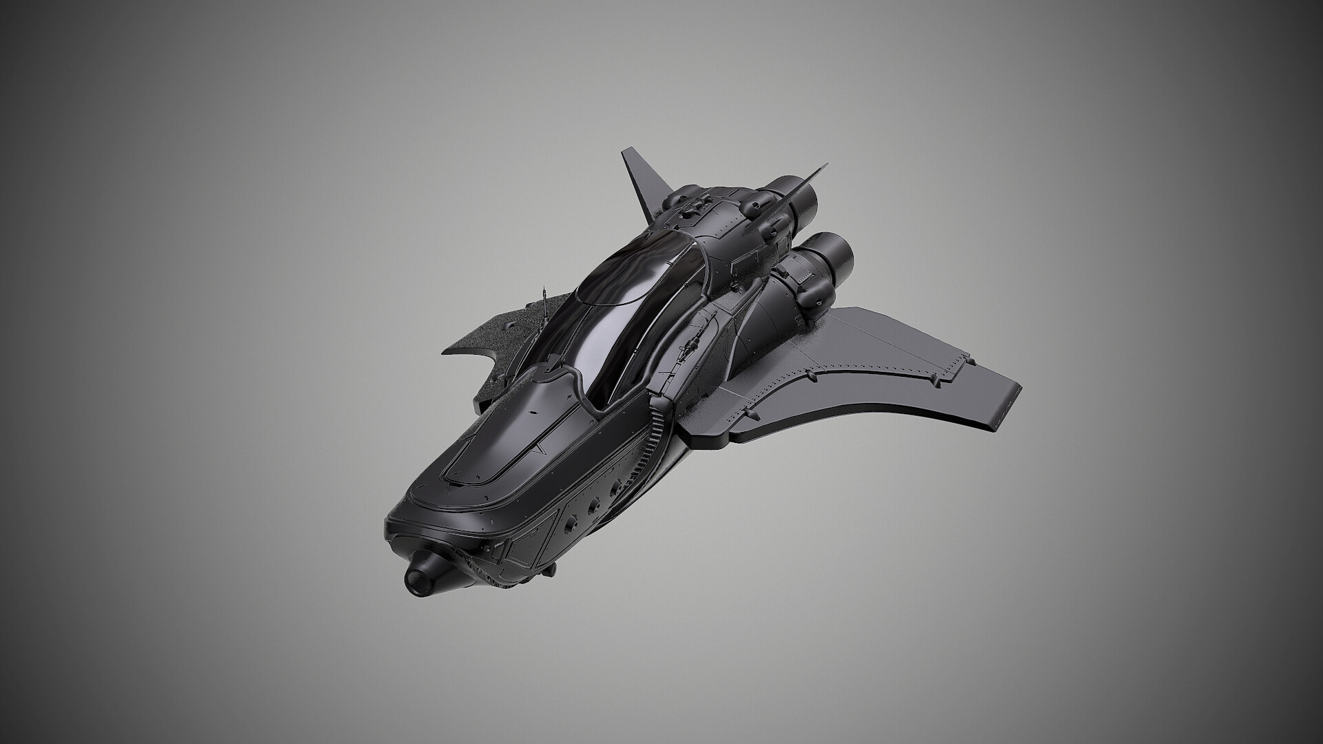 ArtStation - Starjet: "Hound" Interceptor, WIP