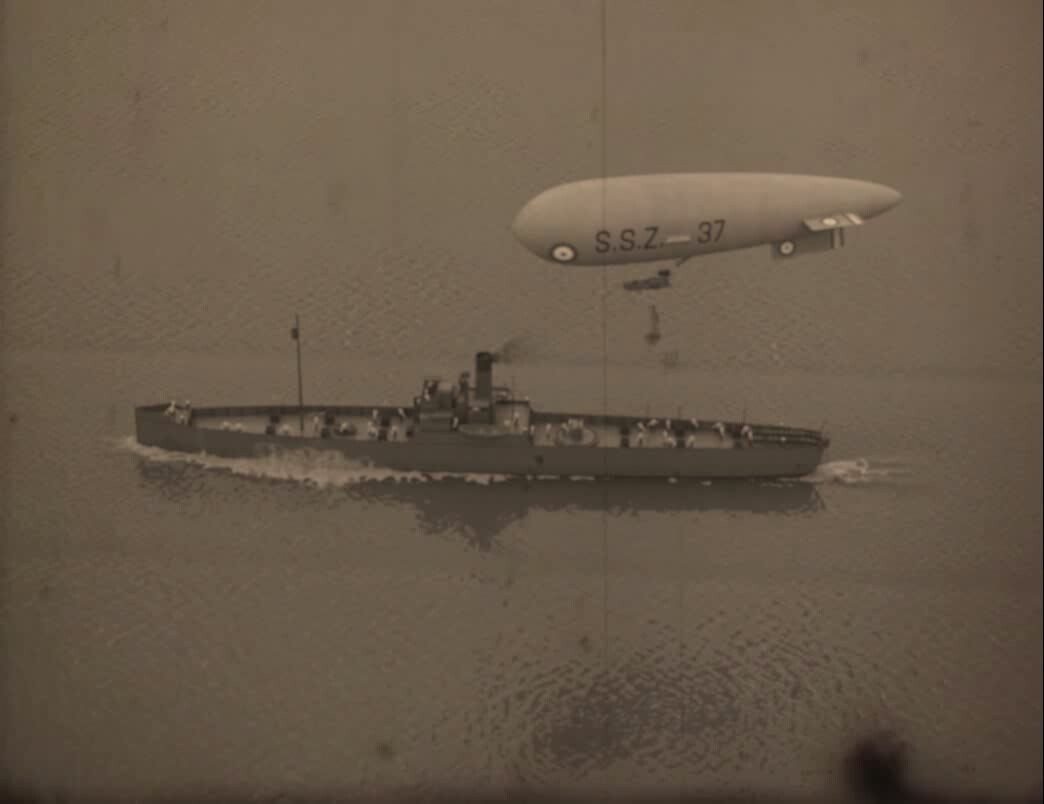 Peter Paterson - SSZ-37 on towing trials with P-61 Sloop