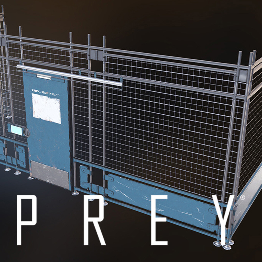 ArtStation - PREY - Industrial Fence