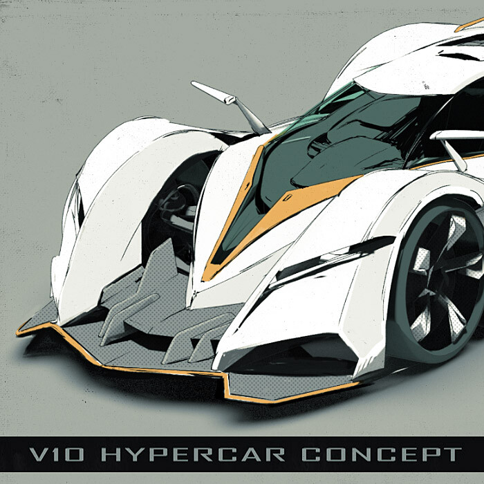 ArtStation - V10 Hypercar concept