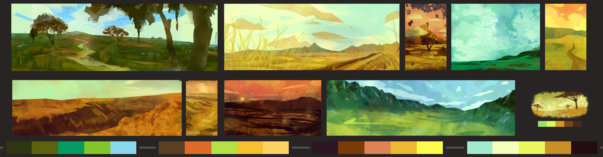 ArtStation - Landscape Practices - Colour & Lighting