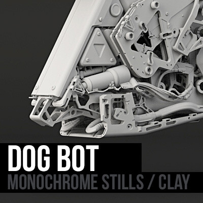 ArtStation - Dog Bot_Clay render