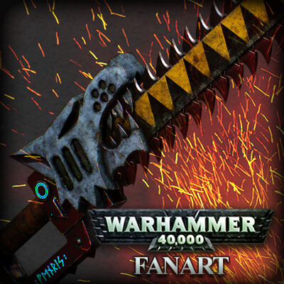 ArtStation - Warhammer 40K Space Wolves Chainsword