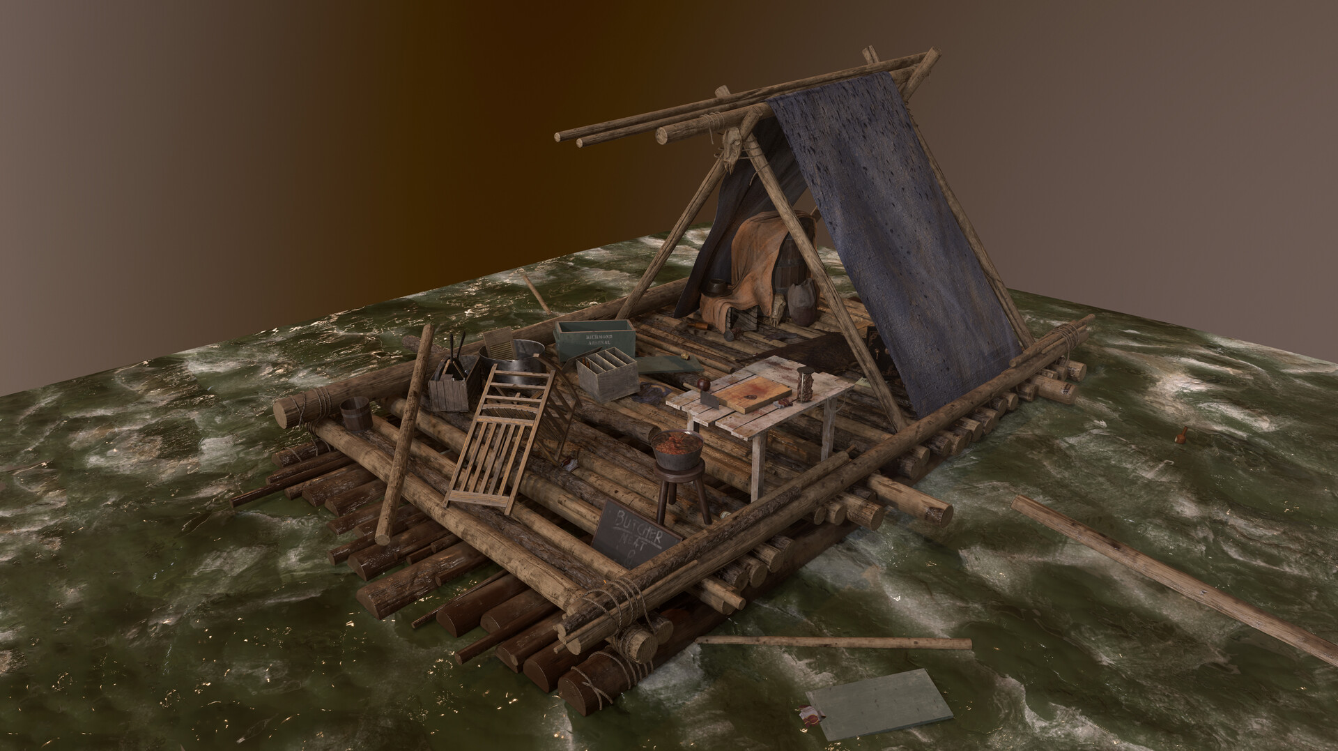 ArtStation - Butcher's Raft