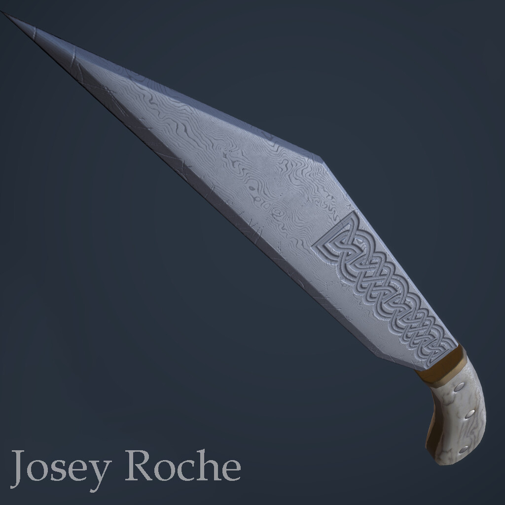 ArtStation - Bone Handled Seax