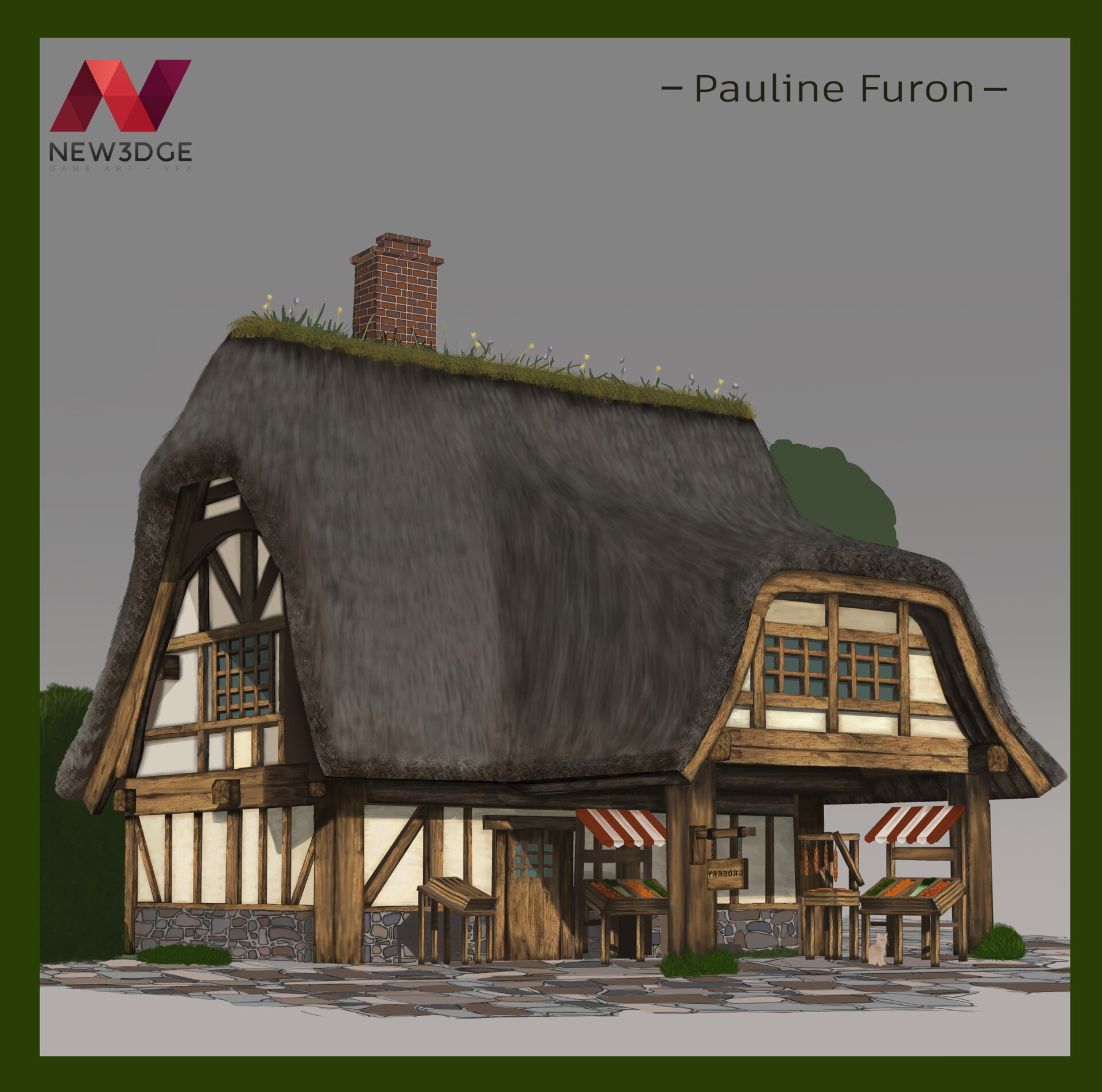 ArtStation - Small Thatched Cottage