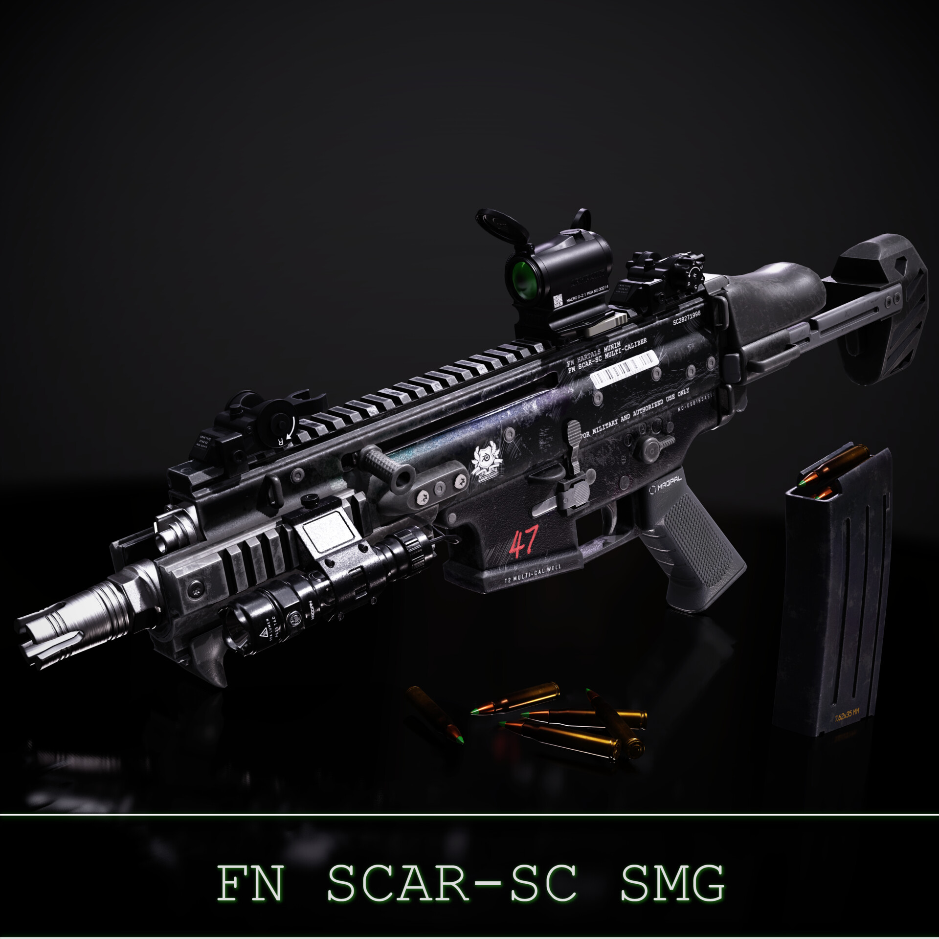 ArtStation - FN SCAR-SC SMG