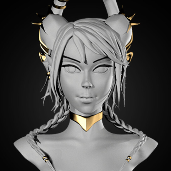 ArtStation - Sculpt - Demon Girl