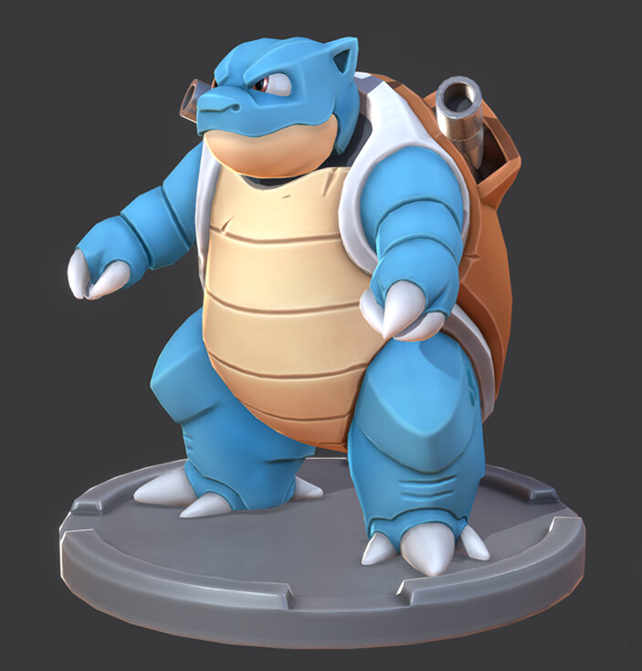 ArtStation - Stylized character: Blastoise