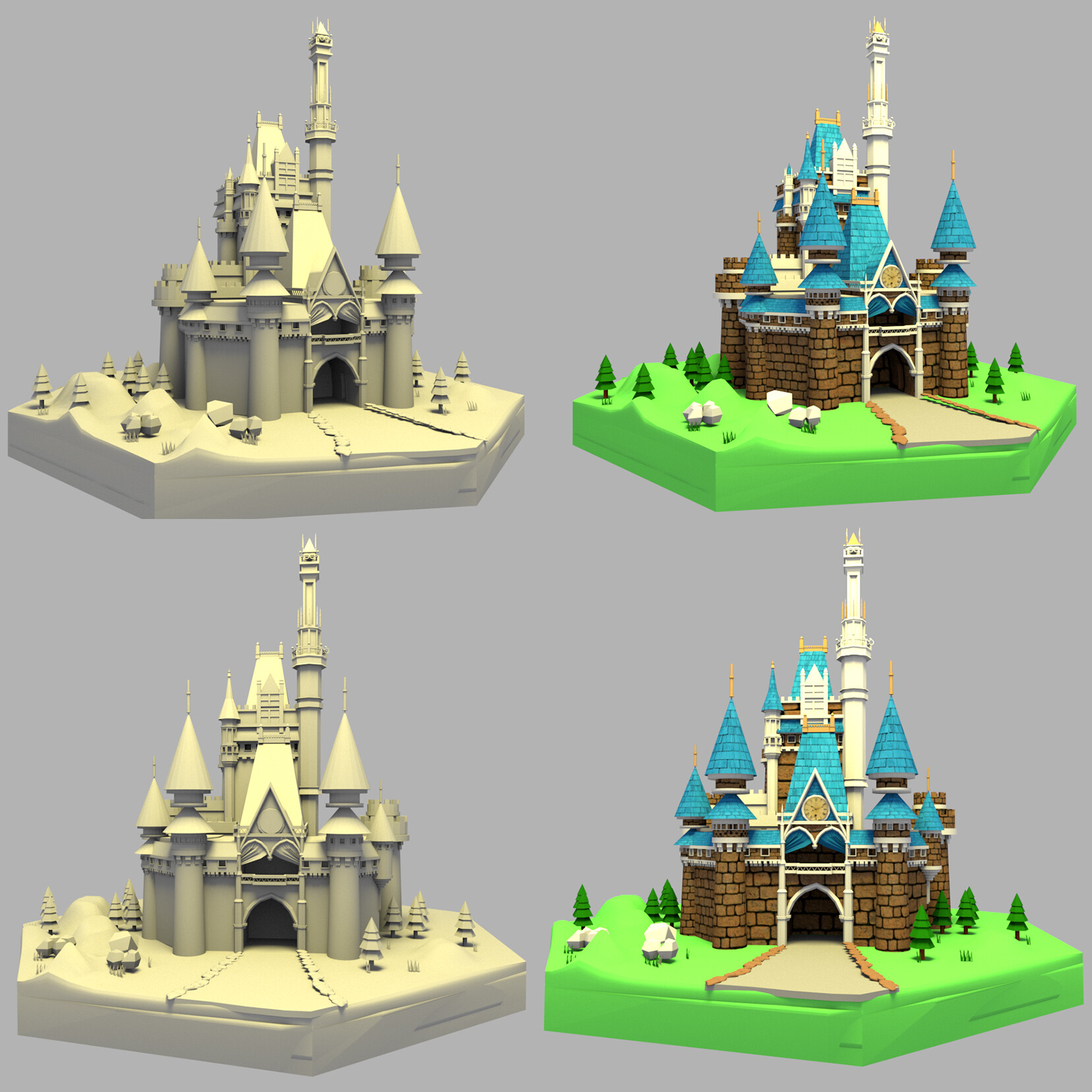 ArtStation - Castle modelling