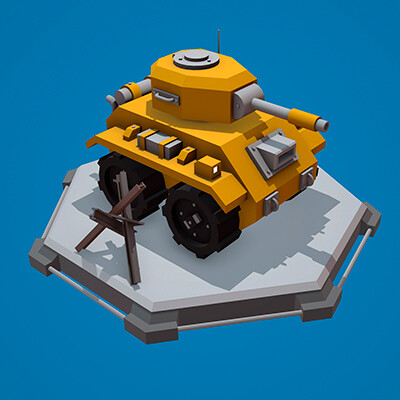 ArtStation - Cartoon Tank