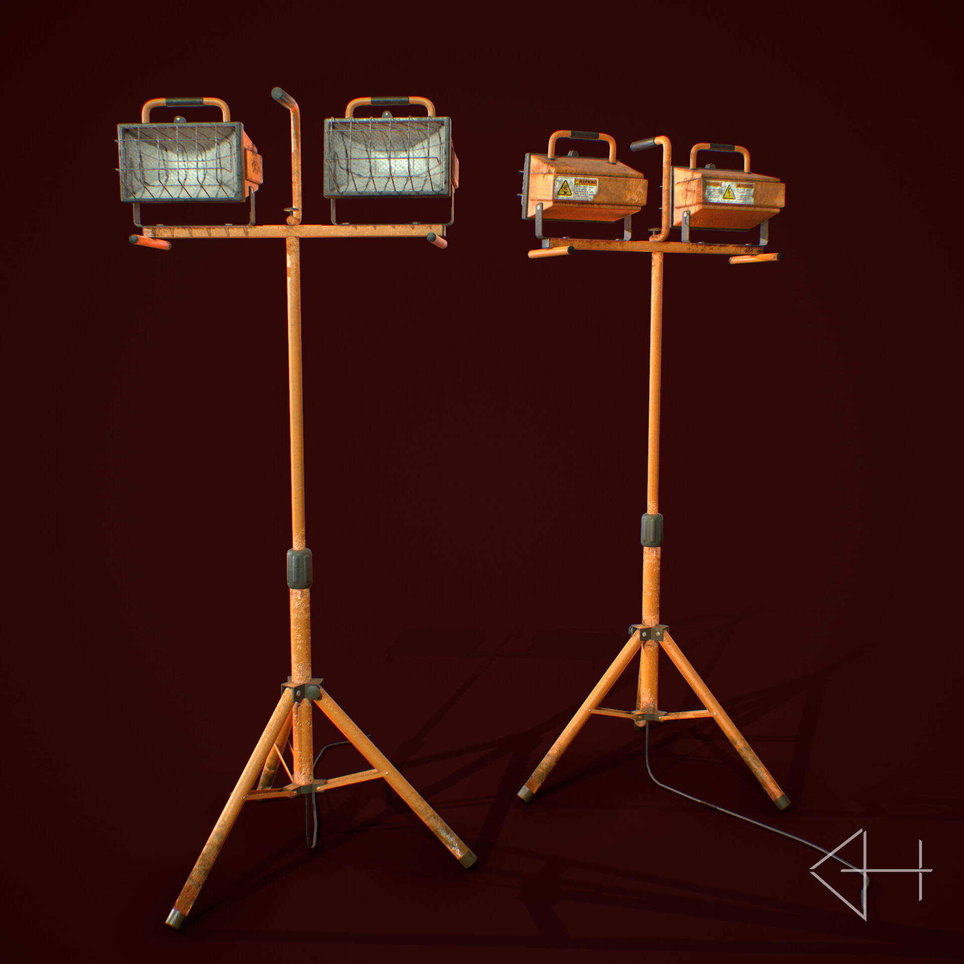 ArtStation - Horror Working light prop