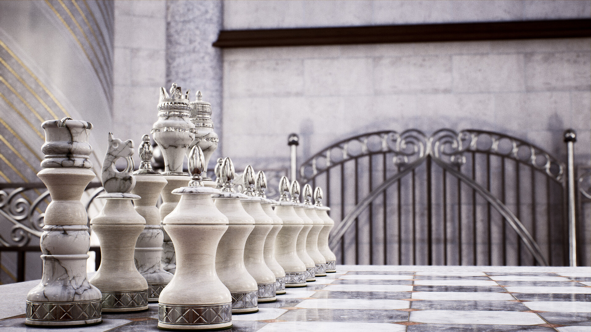 ArtStation - Marble Chess Board (Part 1 of 3)